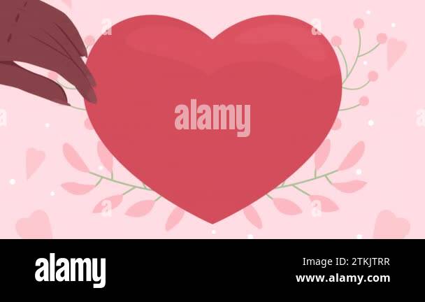 Animated wedding ceremony. Groom placing ring on bride finger ...