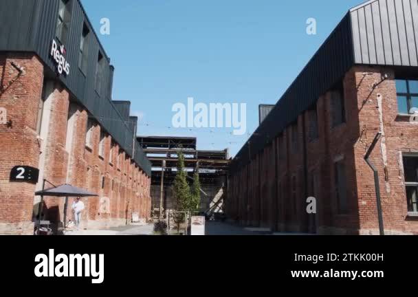 Old factory buildings renovated to business hub. Old plant rebuilt in ...
