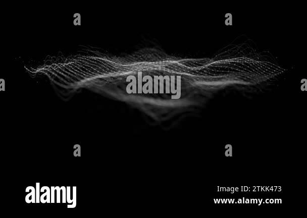 Abstract Mesh Waving Fx Background Loop/ 4k animation of an abstract fractal background with ...