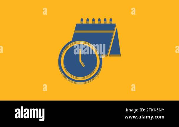 Calendar schedule symbol orange Stock Videos & Footage - HD and 4K ...