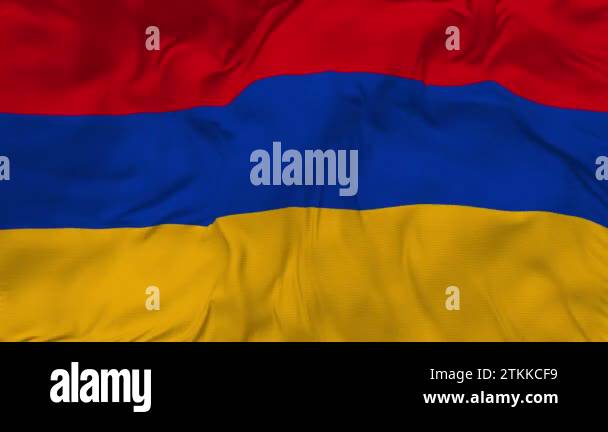 Armenia Flag Seamless Looping Background, Looped Bump Texture Cloth ...