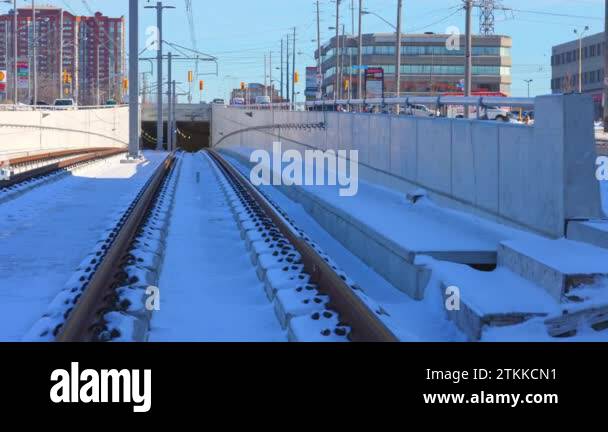 Eglinton Crosstown Light Rail Transit LRT tunnels, public ...