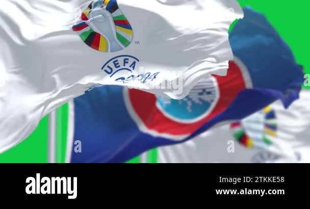 Berlin, DE, June 30 2023: UEFA and UEFA Euro 2024 European Football ...