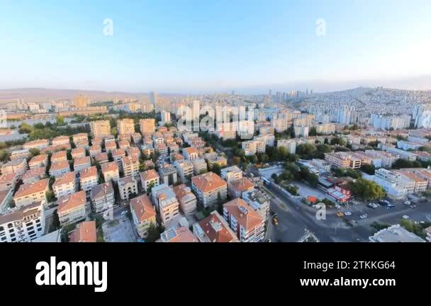picturesque Ankara skyline with iconic landmarks such as Ankara Castle ...