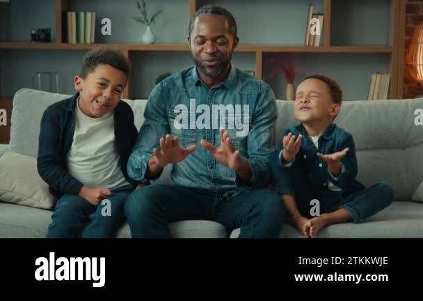 Dad and two children Stock Videos & Footage - HD and 4K Video Clips - Alamy