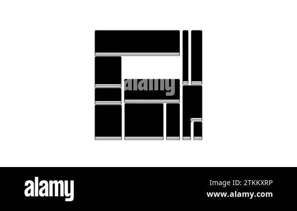 Black House Edificio Mirador icon isolated on white background. Mirador ...