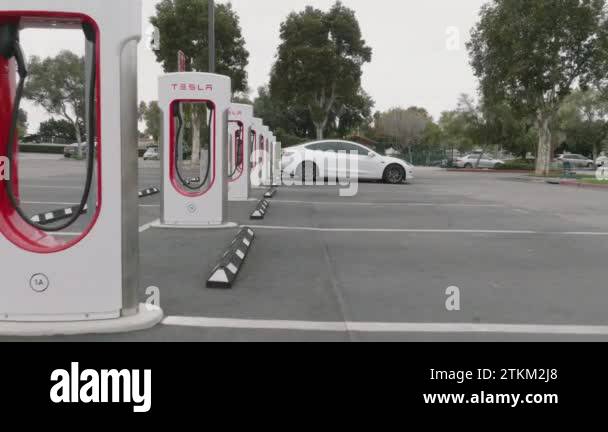 07 FEB. 2023. LOS ANGELES, CA, USA. Close-up view of modern, white ...