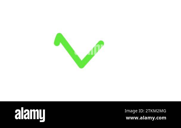 right and wrong for correct acceptance modern line design. 2d animation ...