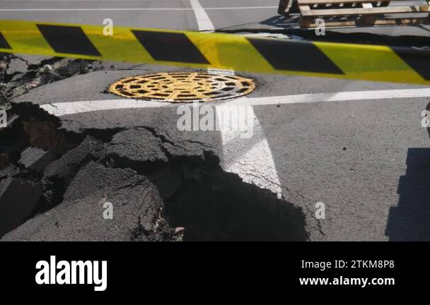 Natural disaster, the consequences of a strong earthquake.Destroyed ...