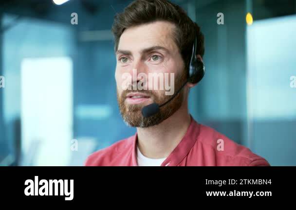 Close up portrait of mature business man freelancer with wireless ...