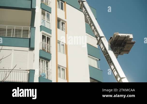 Tall fire ladder Stock Videos & Footage - HD and 4K Video Clips - Alamy