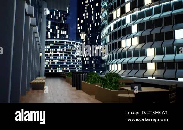 Urban city landscape with skyline buildings, futuristic graphic ...