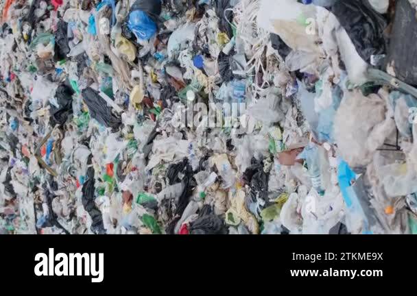 Mountain large garbage pile and pollution, Pile of stink and toxic ...