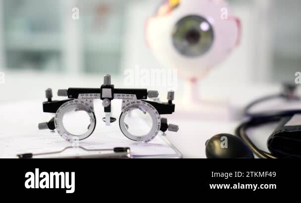 Glasses for checking vision in ophthalmological clinic. Restoration of ...