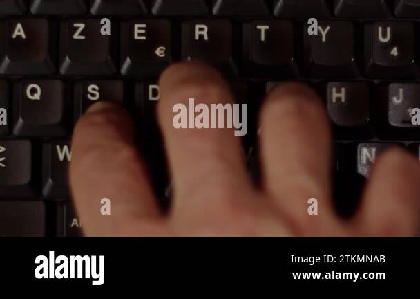 Close up video recording of laptop, notebook,mobile computer or desktop ...