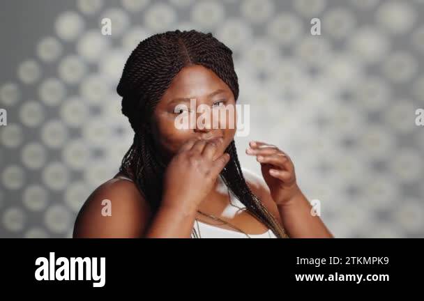 Positive Woman Radiating Natural Beauty In Ad Campaign Feeling