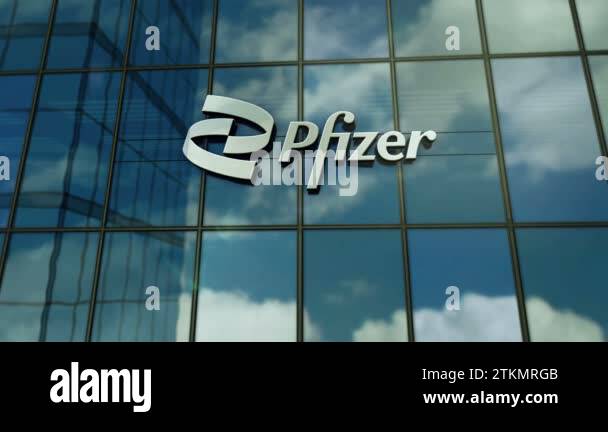 New York, New York, October 15, 2023: Pfizer Incorporation headquarters ...