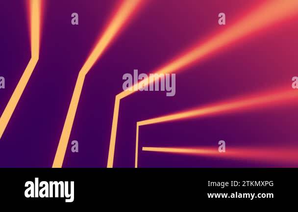 Seamless smooth loop animation of bright floating strips of light on ...