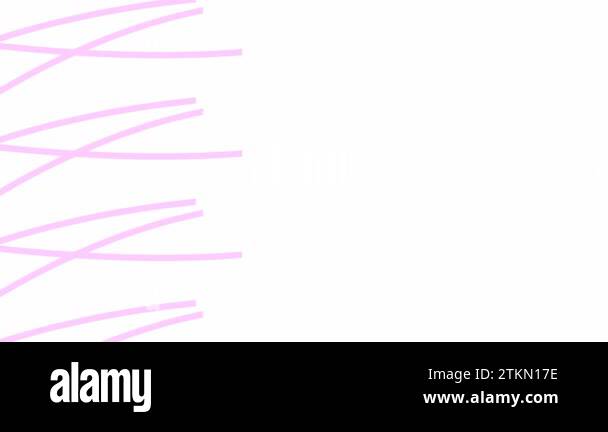 Animated stripes appear and disappear. Decorative pink lines. Waves ...