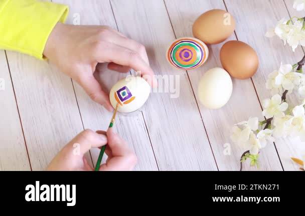 Painting easter eggs bright colors Stock Videos & Footage - HD and 4K ...