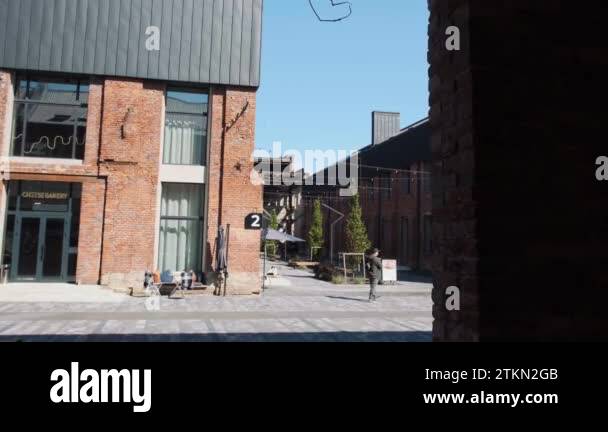 Old factory buildings renovated to business hub. Old plant rebuilt in ...