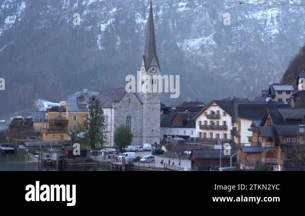 Hallstatt, Hallstetter Lake, Austria - March 2023: Nice view of the ...