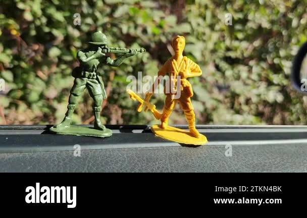toy soldiers. war. soldier with weapons. injury and death in war ...