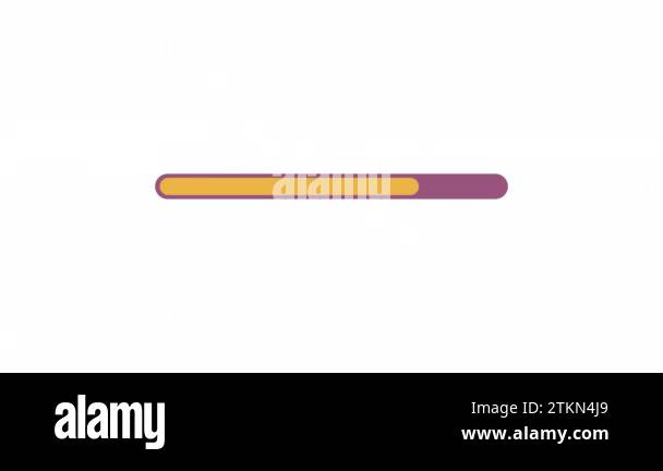 Animated status bar indicator. Indication. 4K video footage with alpha ...