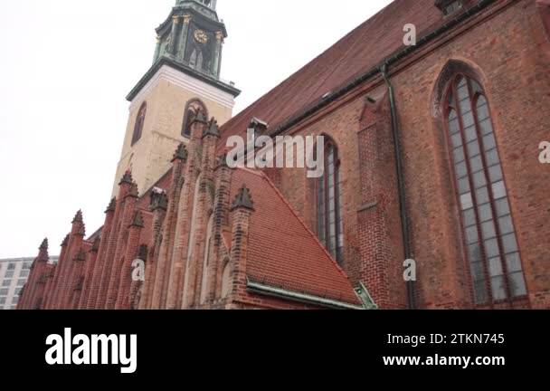 parish church, Gothic style, Marienkirche. The Church of St Mary in ...
