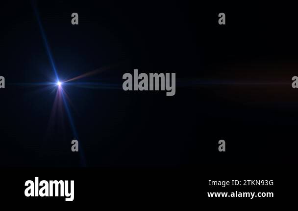 Abstract beautiful burst glow blue orange optical lens flares shin ...