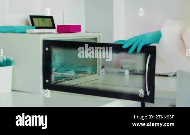 modern stomatology clinic, doctor preparing tools for appointment ...