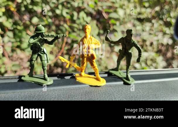 toy soldiers. war. soldier with weapons. injury and death in war ...