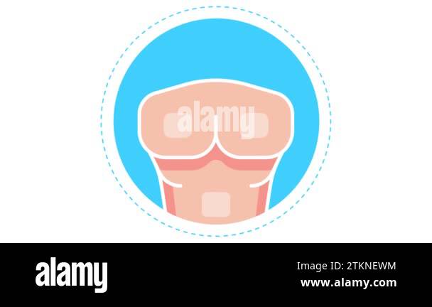 chest pain or cardiac arrest symptoms in human body animation Stock ...