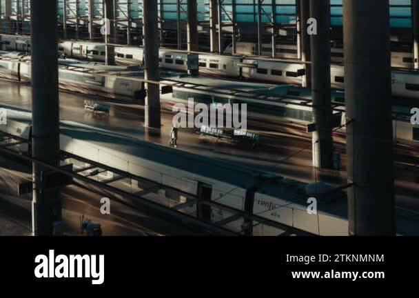 Bullet train in a railway station Stock Videos & Footage - HD and 4K ...