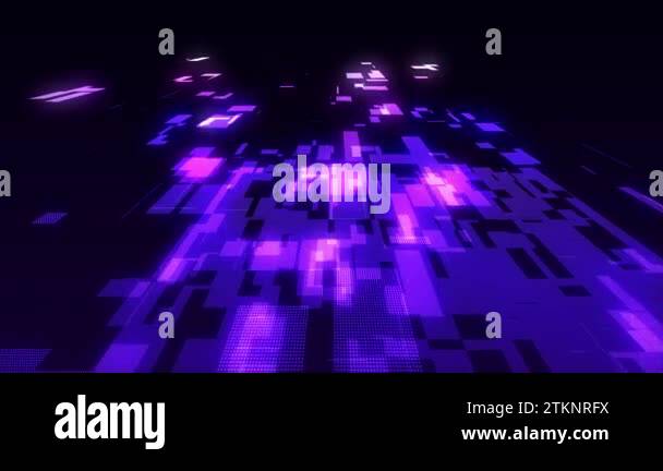 Abstract technology background. Big data digital code. Futuristic dots ...