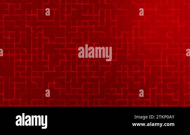 Animated Dark red abstract geometric shapes technology background, grid ...