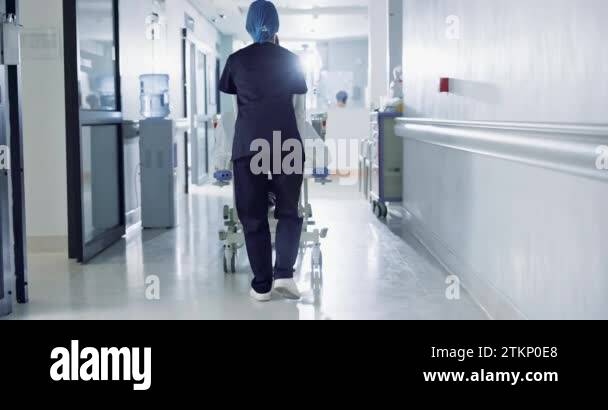 Hospital moving patient in bed Stock Videos & Footage - HD and 4K Video ...