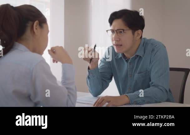 Bad CEO boss work argue point face stress rude yelling anger hate ...