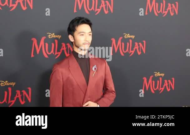 Yoson An at the World premiere of Disney's 'Mulan' held at the Dolby ...