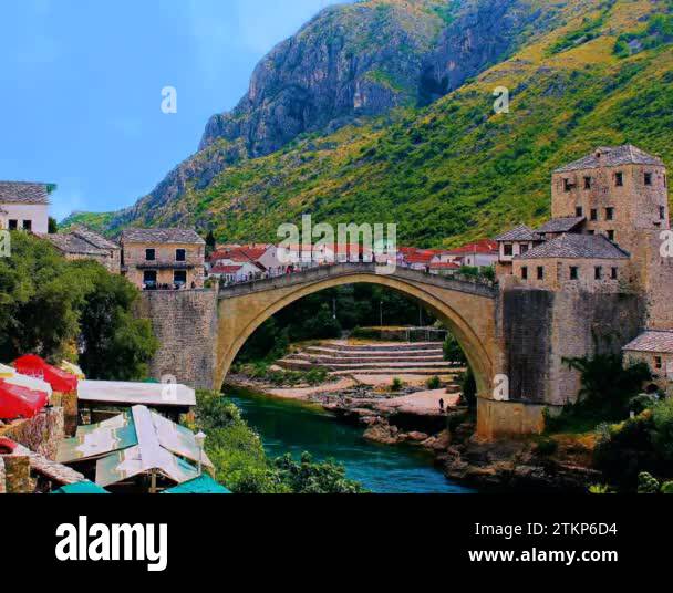 Mostar old bridge in Stock Videos & Footage - HD and 4K Video Clips - Alamy