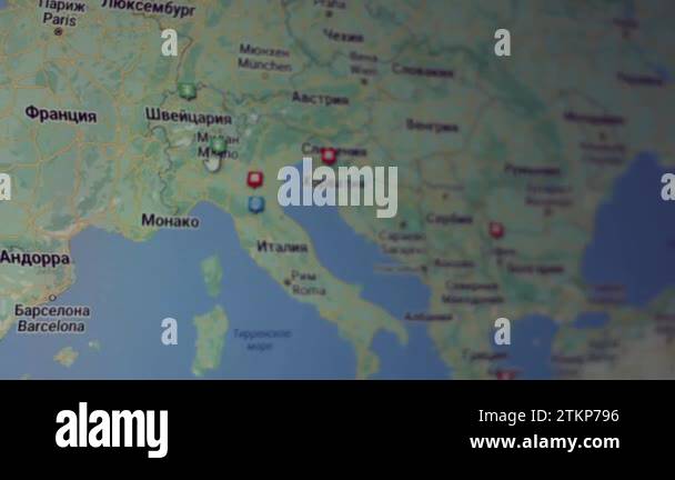 World map with different targets for cyber attack. Hacking and ...