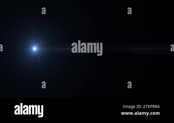 Abstract burst glow blue optical lens flares light animation moving ...