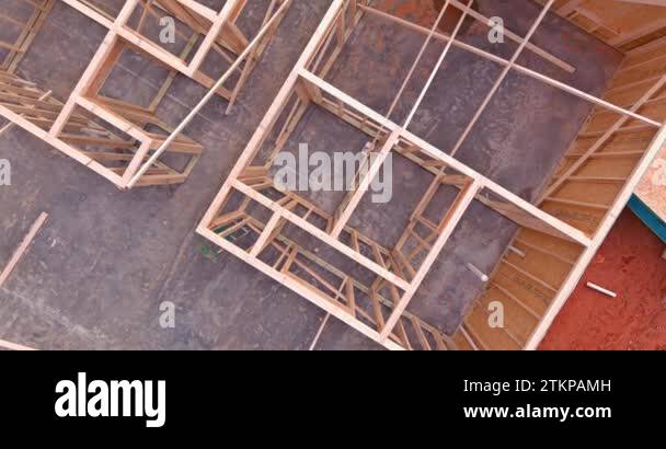 Stick house timber beams and truss frames give it unique framework ...