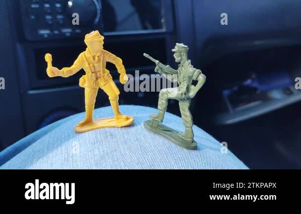 toy soldiers. war. soldier with weapons. injury and death in war ...