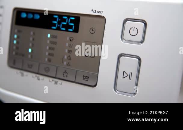 Controlled switching on and off the automatic washing machine with the ...