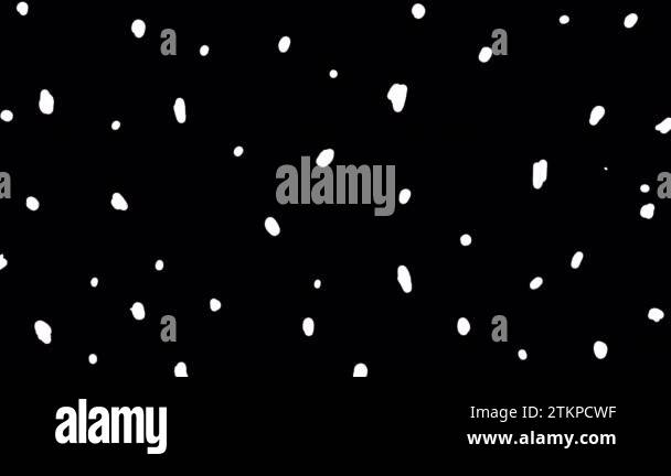 Large white dots on a black screen. Stock abstract texture with doodle ...