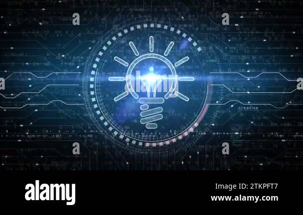 Bulb idea creative innovation and success inspiration symbol abstract ...