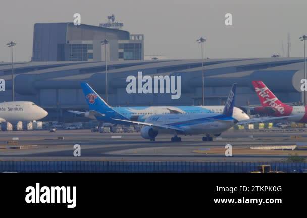 BANGKOK, THAILAND - JANUARY 19, 2023: Commercial airplane of ANA ...