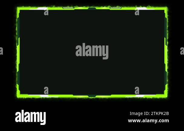 Green Twitch Overlay Stream Overlay Hd with Electric Stock Video ...