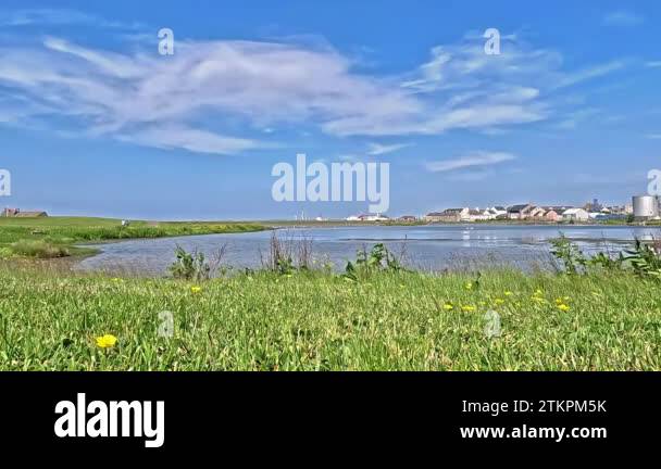 The view across the Peedie Sea, Kirkwall. Kirkwall is the capital of ...